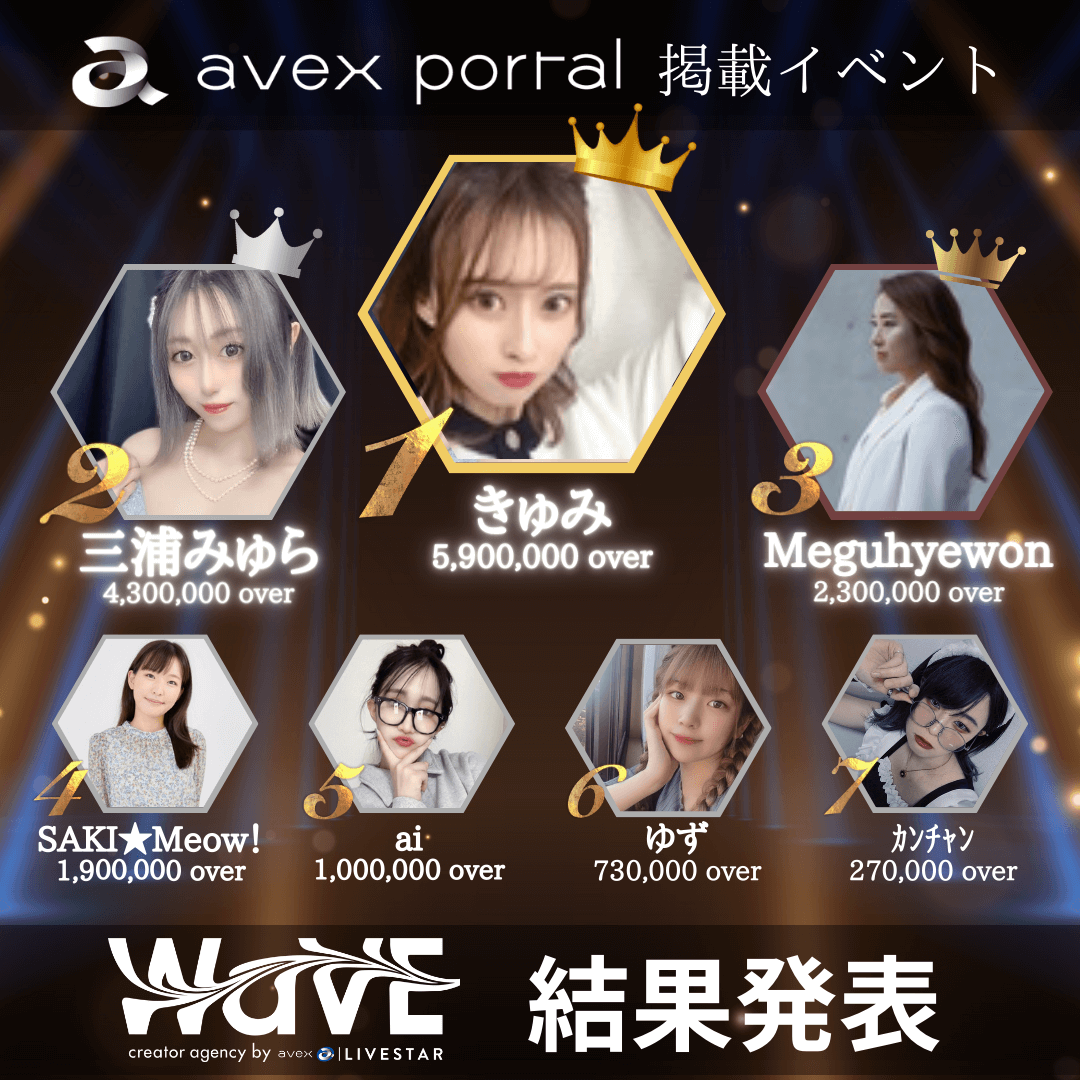 avex portal 掲載権獲得イベント | LIVESTAR